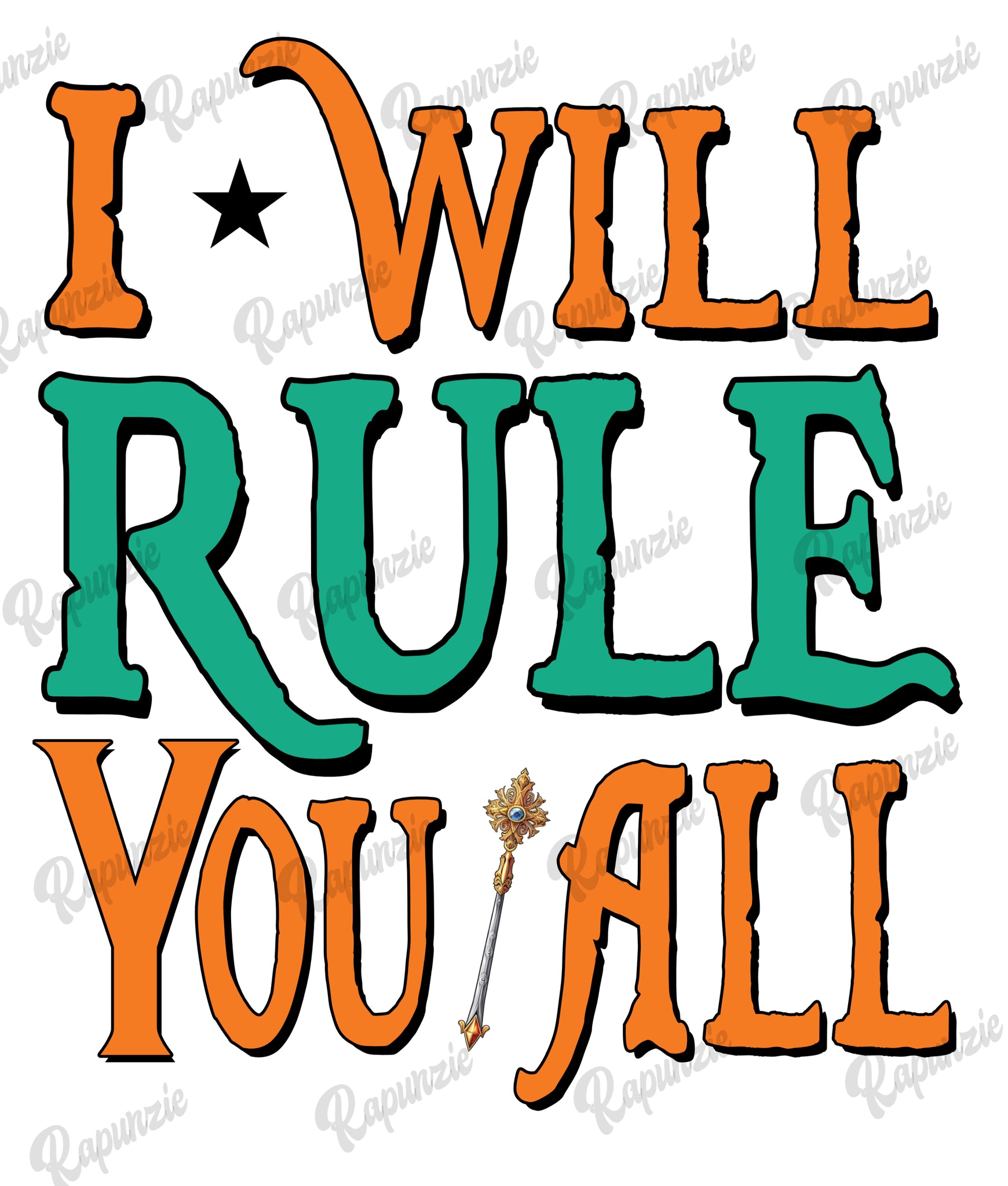 Baby Bodysuits - I Will Rule You All | Rapunzie